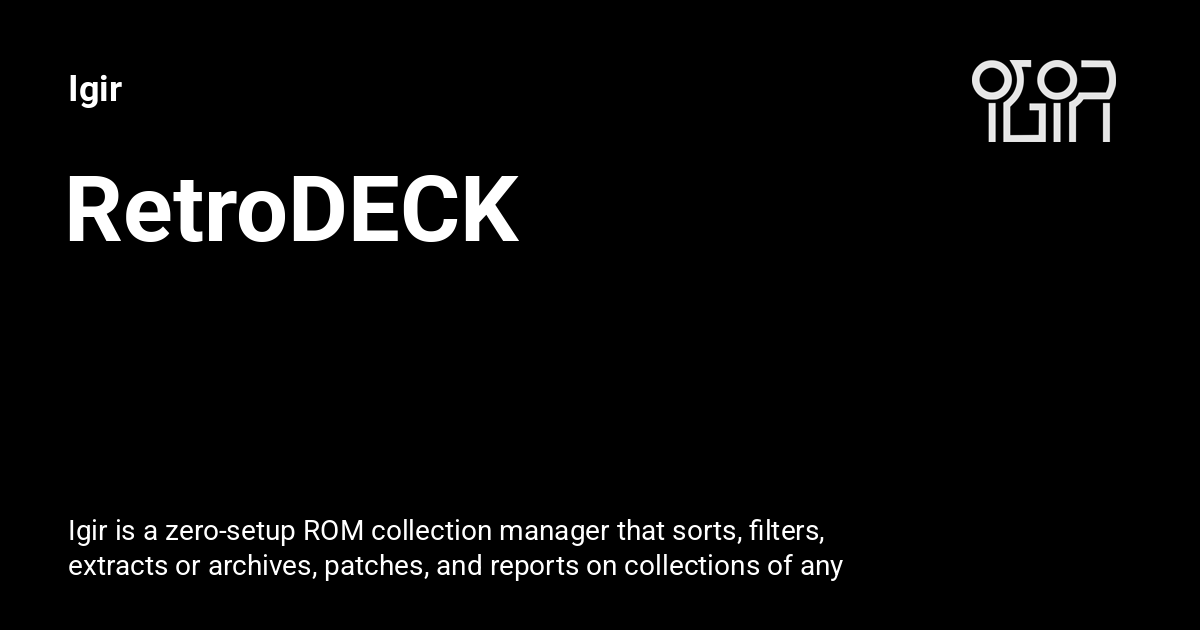 RetroDECK - Igir